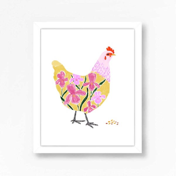 Chicken Art - Etsy