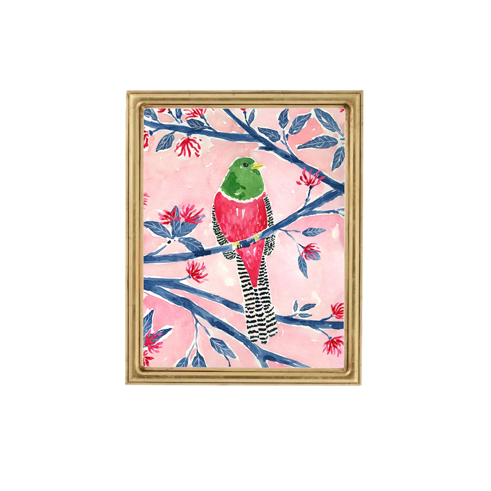 Tropical Bird Art Print, Tropical Wall Art, Bird Art, Bird Prints ...