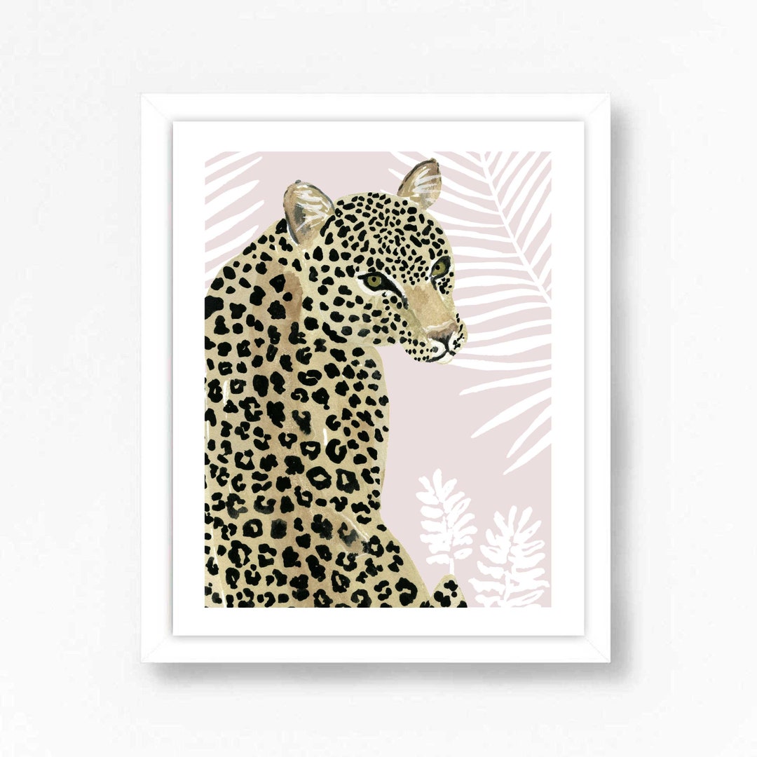 Leopard Leopards Tiger Cheetah Cat Jungle Tropical Illustration ...