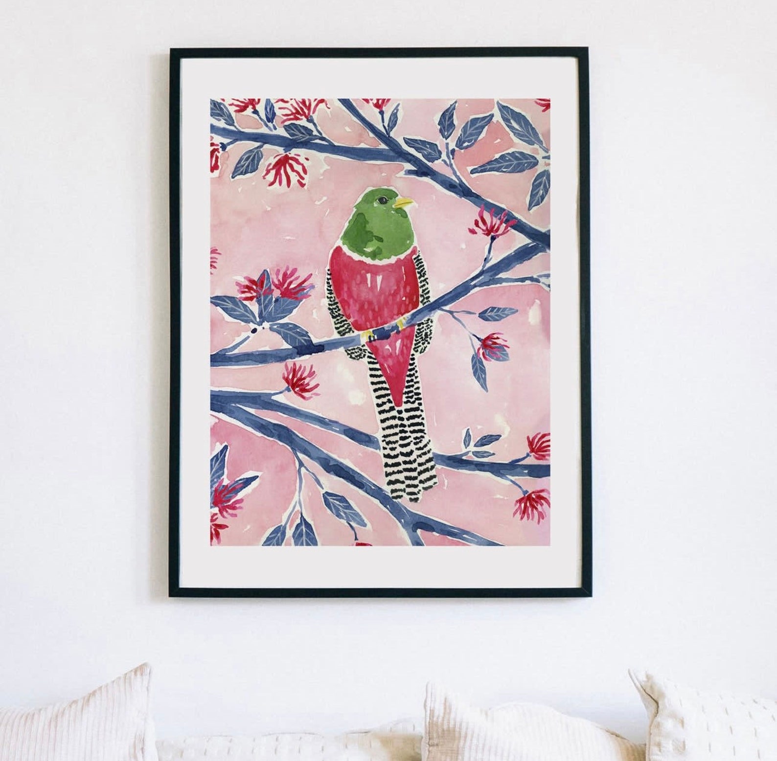 Tropical Bird Art Print Tropical Wall Art Bird Art Bird - Etsy