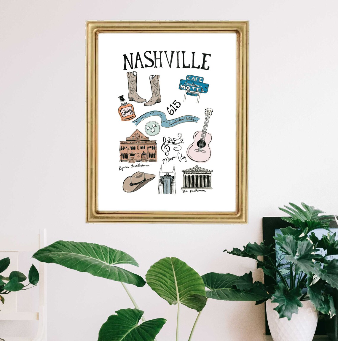Nashville Art, Nashville Art Print, Nashville Poster, Nashville ...