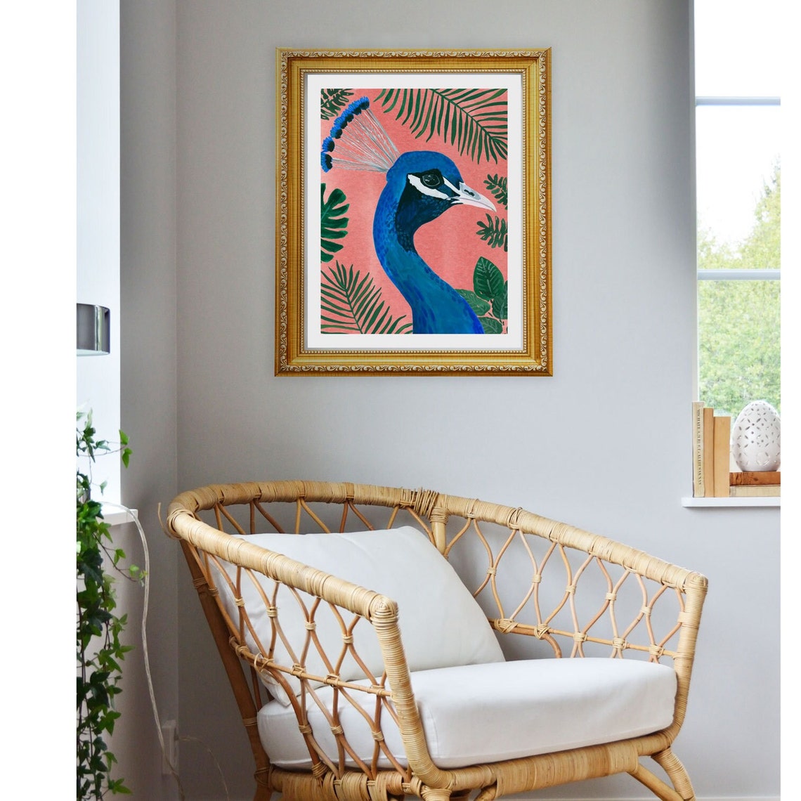 Peacock Art Print Peacock Wall Decor Peacock Painting Peacock | Etsy