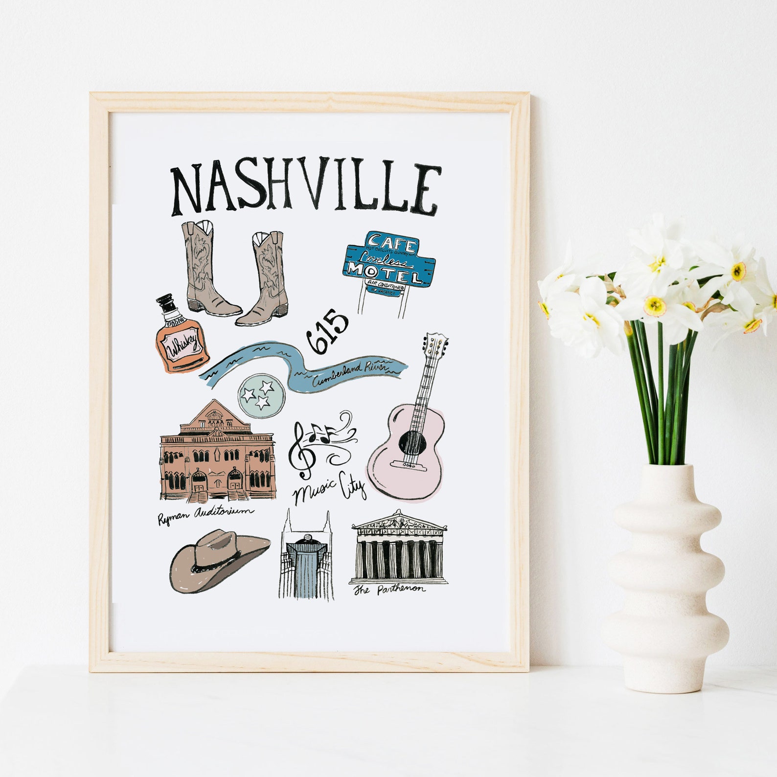 Nashville Art, Nashville Art Print, Nashville Poster, Nashville ...