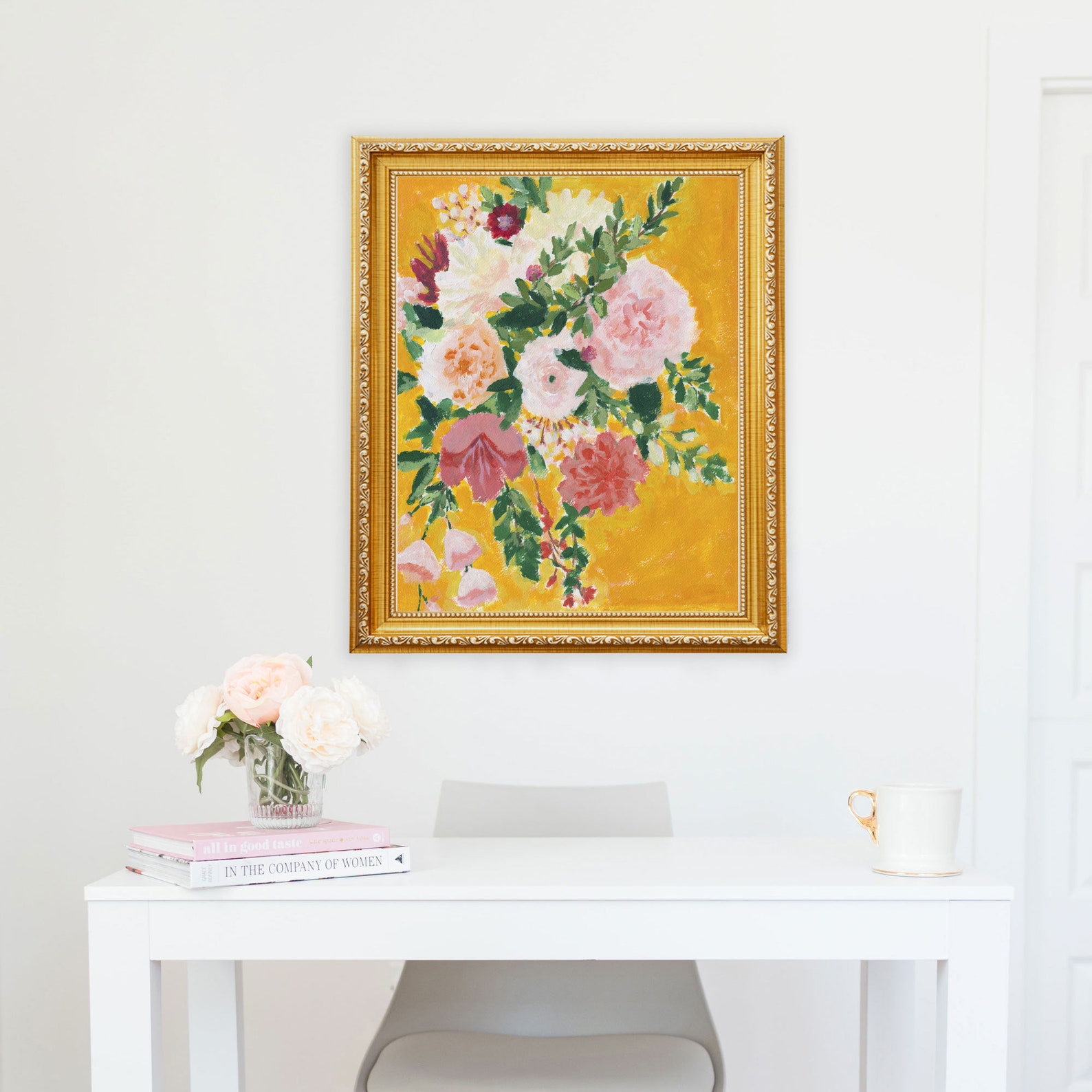 Bouquet Floral Flowers Art Print Bohemian Modern Wall Art - Etsy