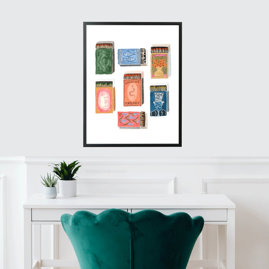 Matchbox Print Matchbox Illustration Vintage Matchbox Art - Etsy