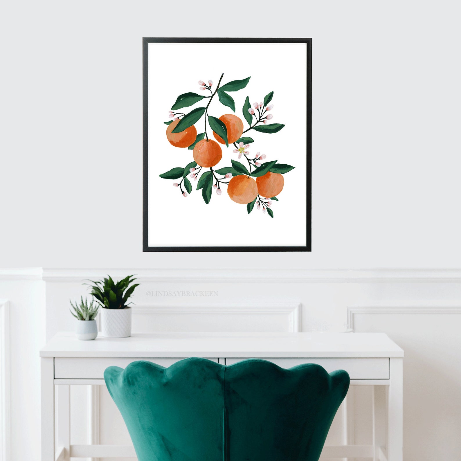 Oranges Art Print Oranges Painting Wall Decor Citrus Art Print - Etsy