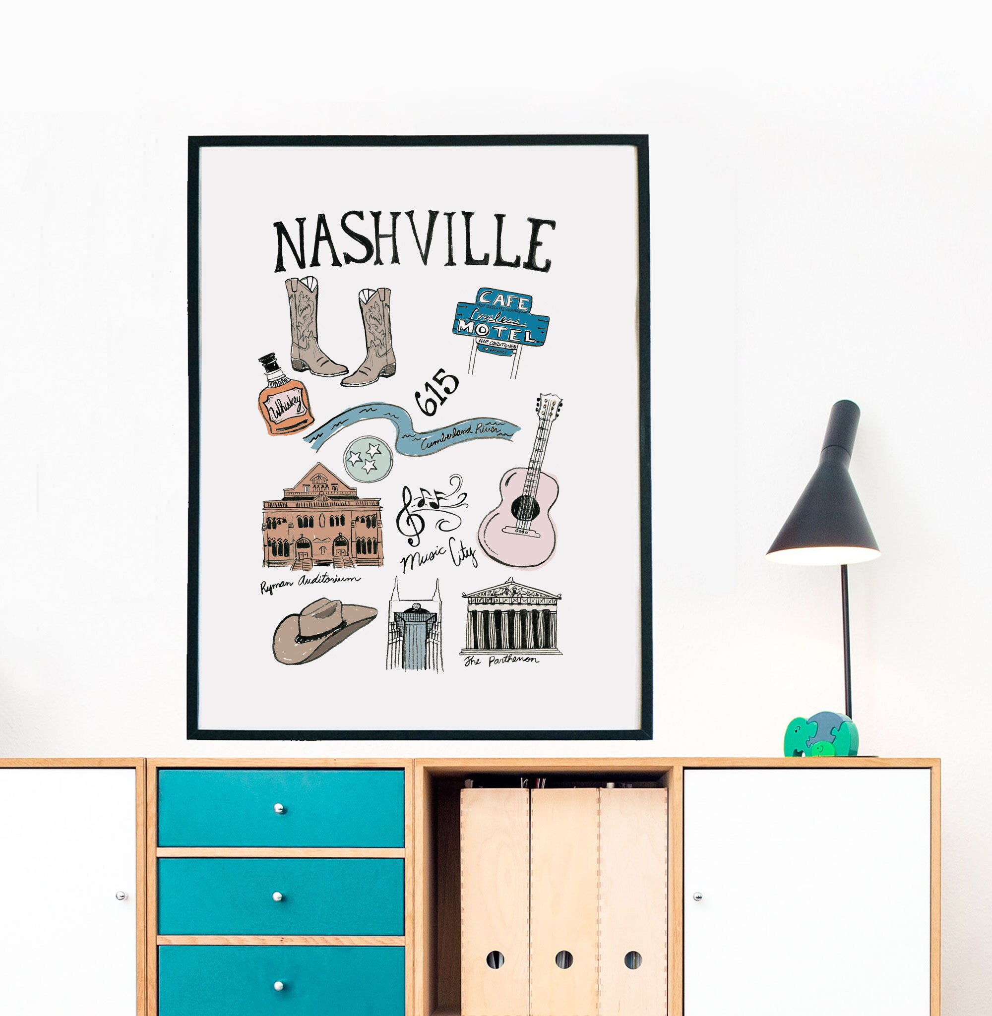Nashville Art, Nashville Art Print, Nashville Poster, Nashville ...