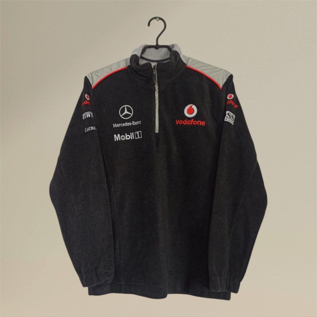 Vintage Mclaren Mercedes-benz Vodafone Formula 1 Team Fleece Racing 1/4 ...
