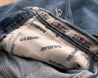 Vintage O.G. Gear USA Baggy Denim Jeans - Etsy Vintage O.G. Gear USA Baggy Denim Jeans - Etsy
