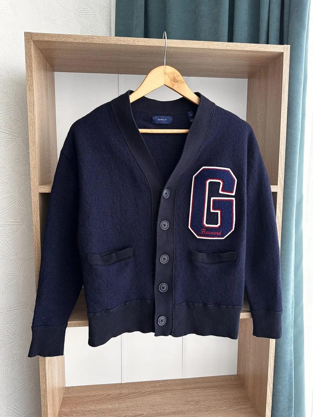Vintage Gant G Boiled Wool Iconic Cardigan - Etsy