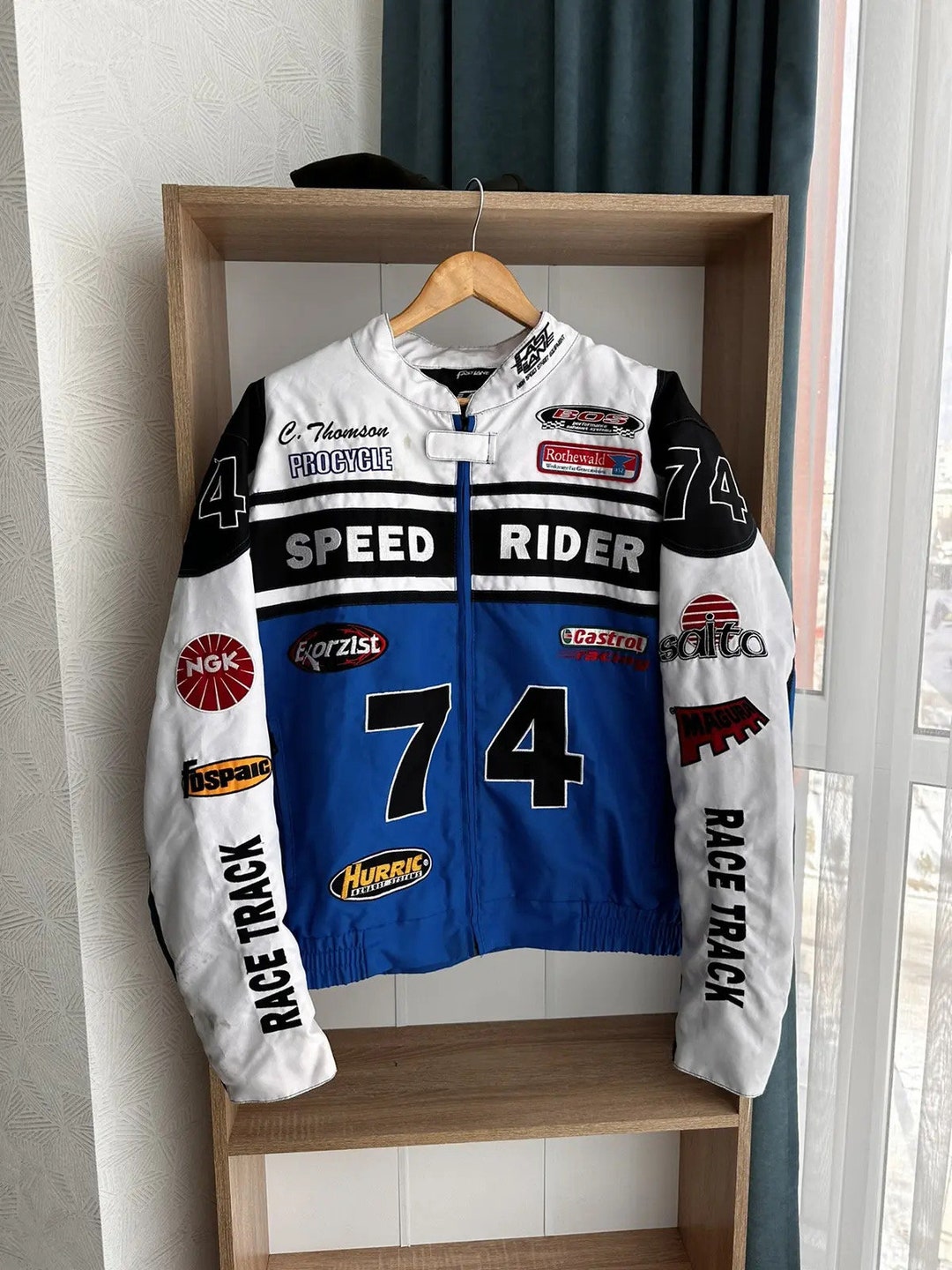 Vintage Speed Rider Rally Castrol Moto Racing Jacket - Etsy