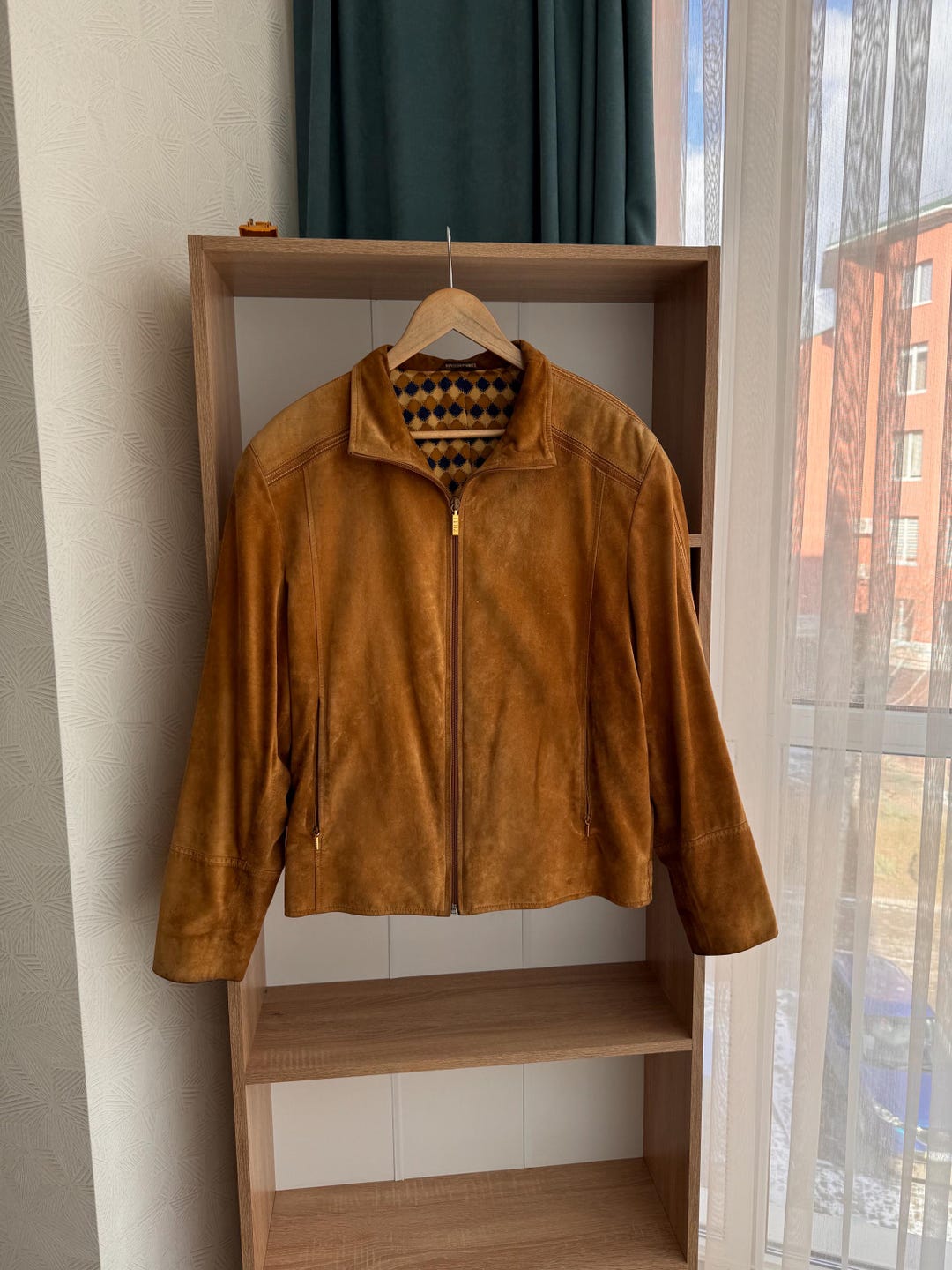 Vintage Zilli Vaillant Golden Suede Leather & Silk Luxury Jacket - Etsy