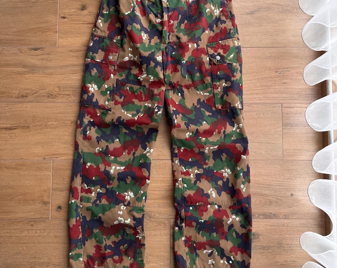 Authentic Swiss Army M70 Alpenflage Field Pants With Suspenders ...
