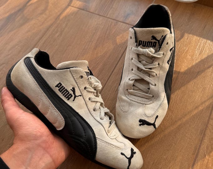 Vintage Puma Speed Cat White&black 00s Sneakers - Etsy
