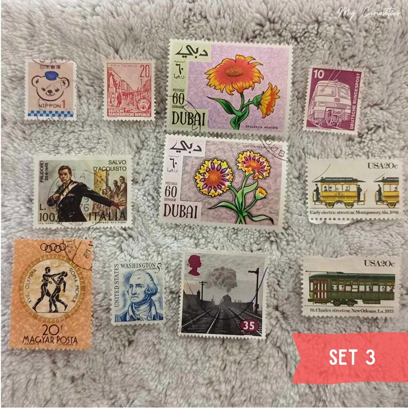 Vintage World Stamp Bundles - 1960's to Present Day - Etsy