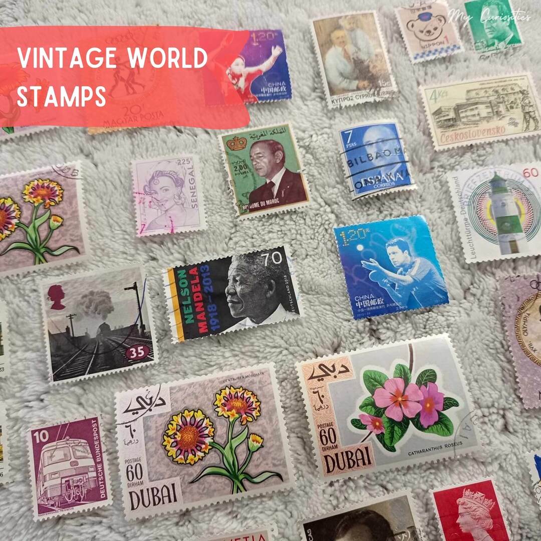 Vintage World Stamp Bundles - 1960's to Present Day - Etsy