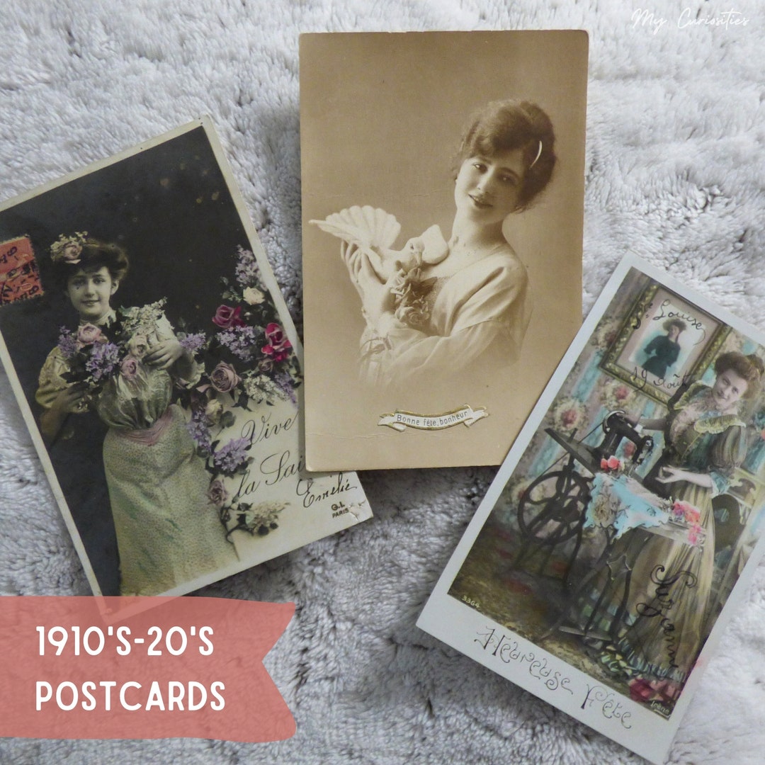 French 1920's Vintage Postcards - Etsy