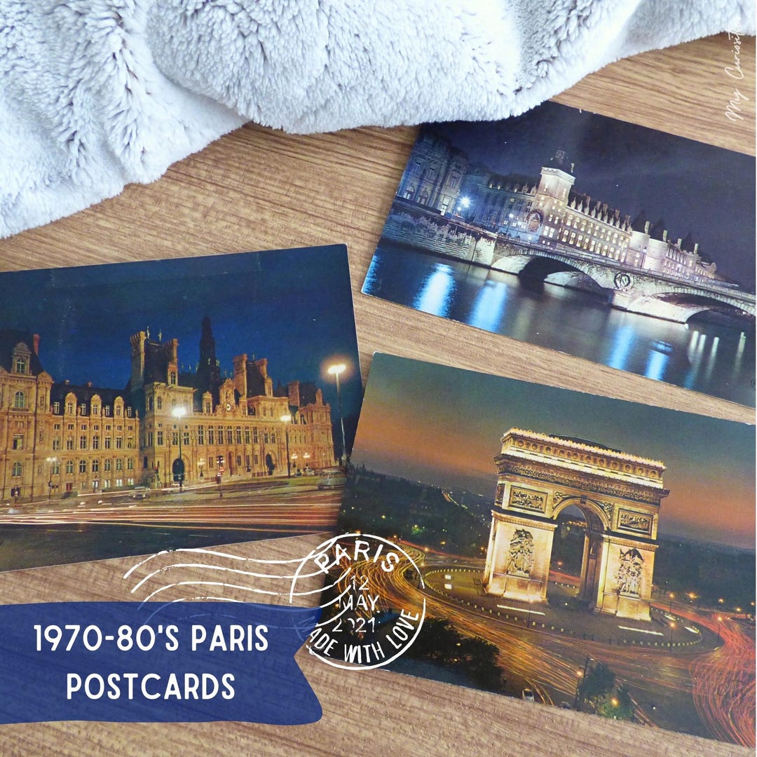 1970-80's Vintage Paris Postcards - Etsy