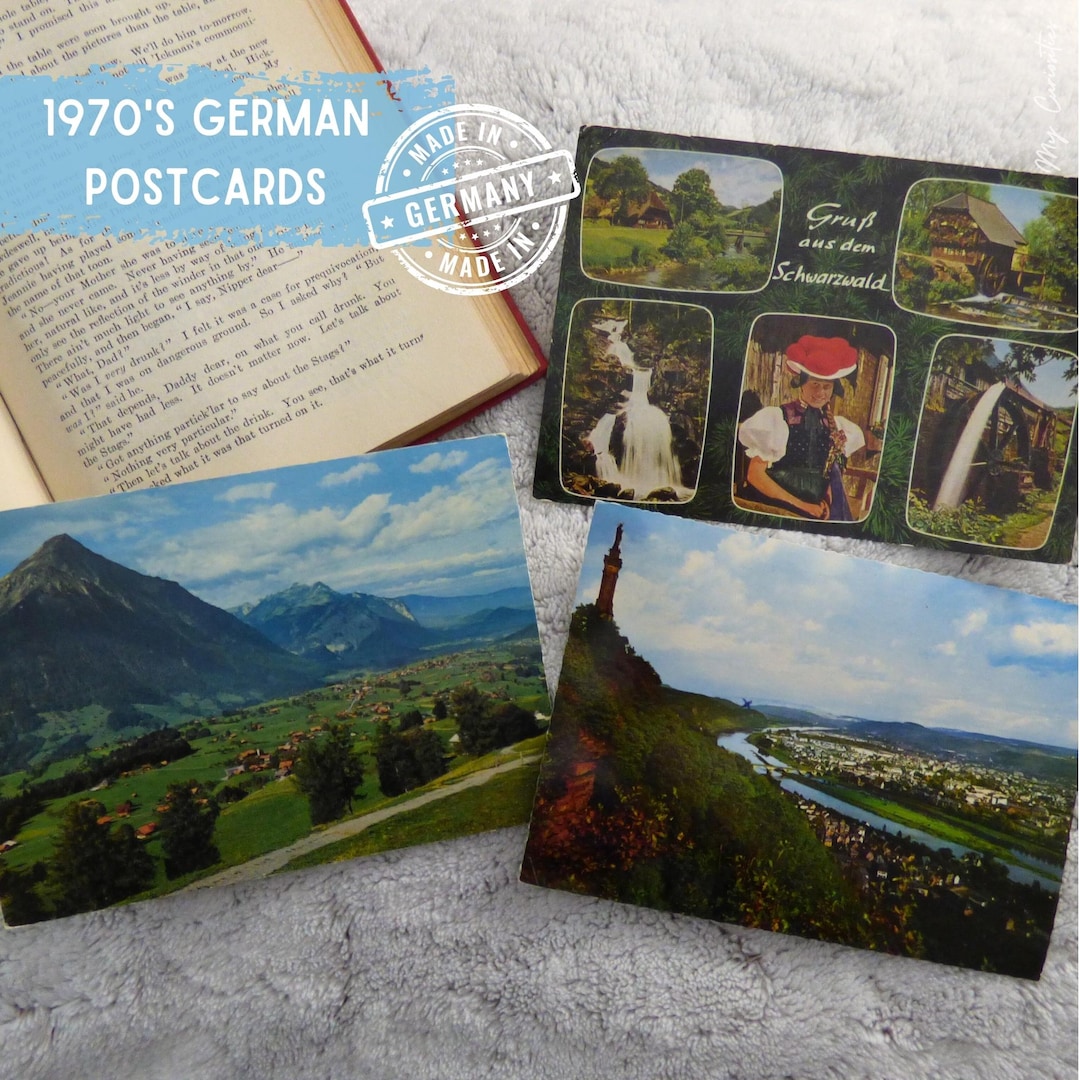 Vintage German 1970's Postcards - Etsy
