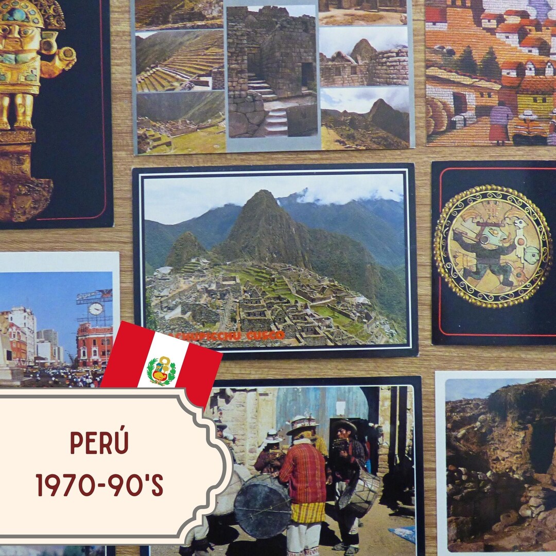 Vintage Perú 1970-90's Postcards - Etsy