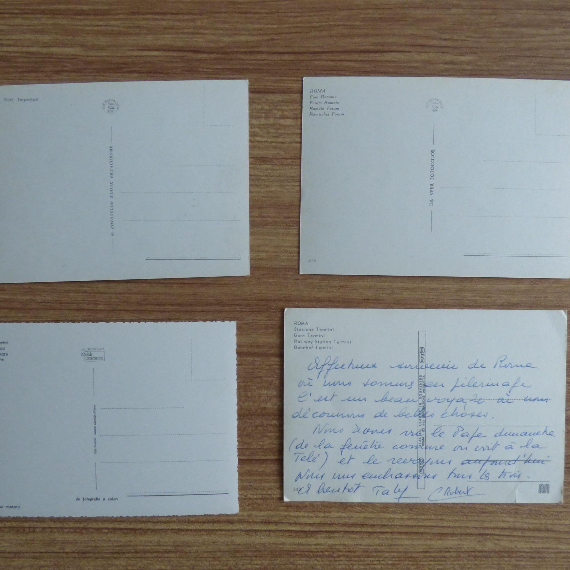 1900-80s Vintage Italy, Rome, Postcards - Etsy