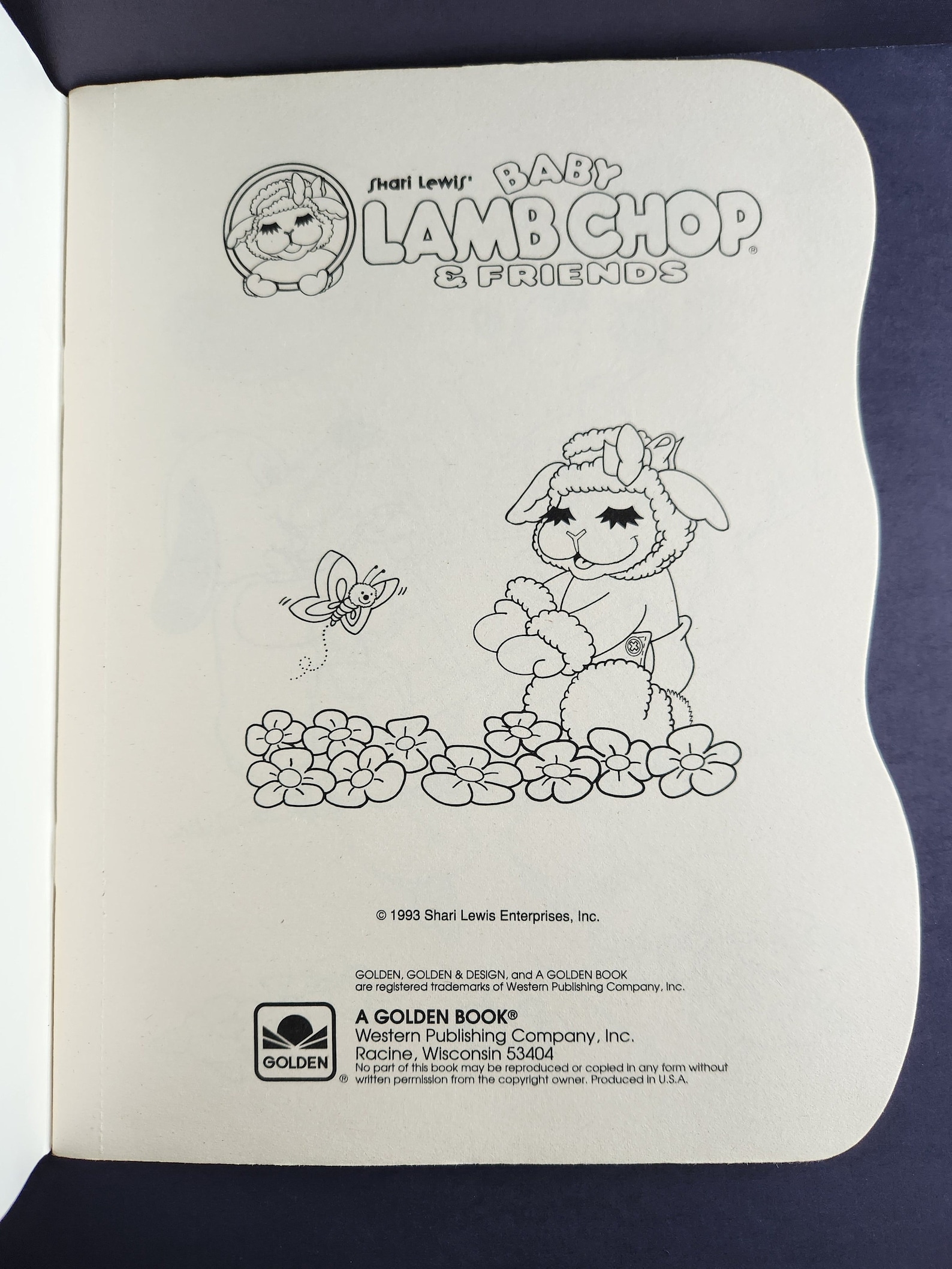 Baby Lamb Chop & Friends Coloring Book / Golden Books / 1990s /unused ...