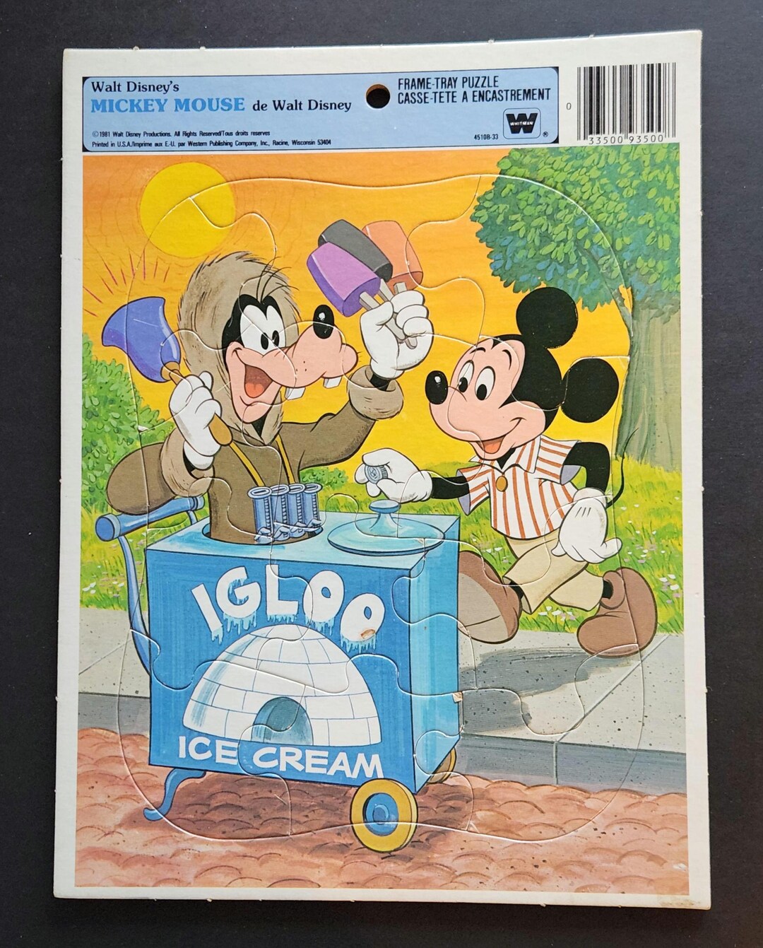 Vintage Mickey Mouse Frame-tray Jigsaw Puzzle/ Whitman / Vintage Disney ...