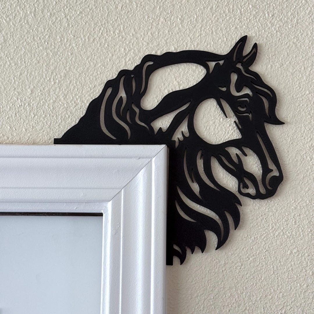 3D Printed Horse Door Frame Decoration: Equestrian Home Decor - Etsy
