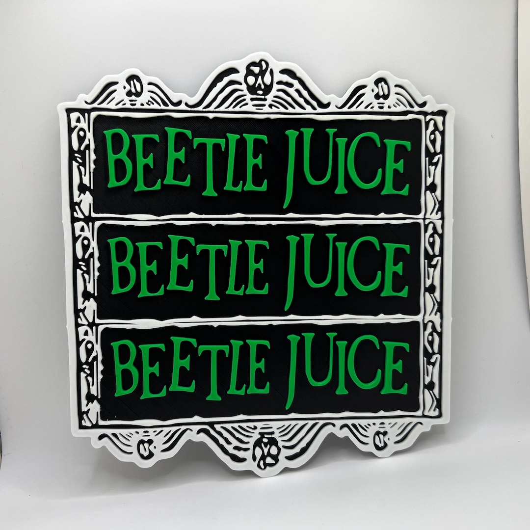 Tim Burton Movie 3D Printed Sign - Tim Burton Movie Inspired Decor for ...