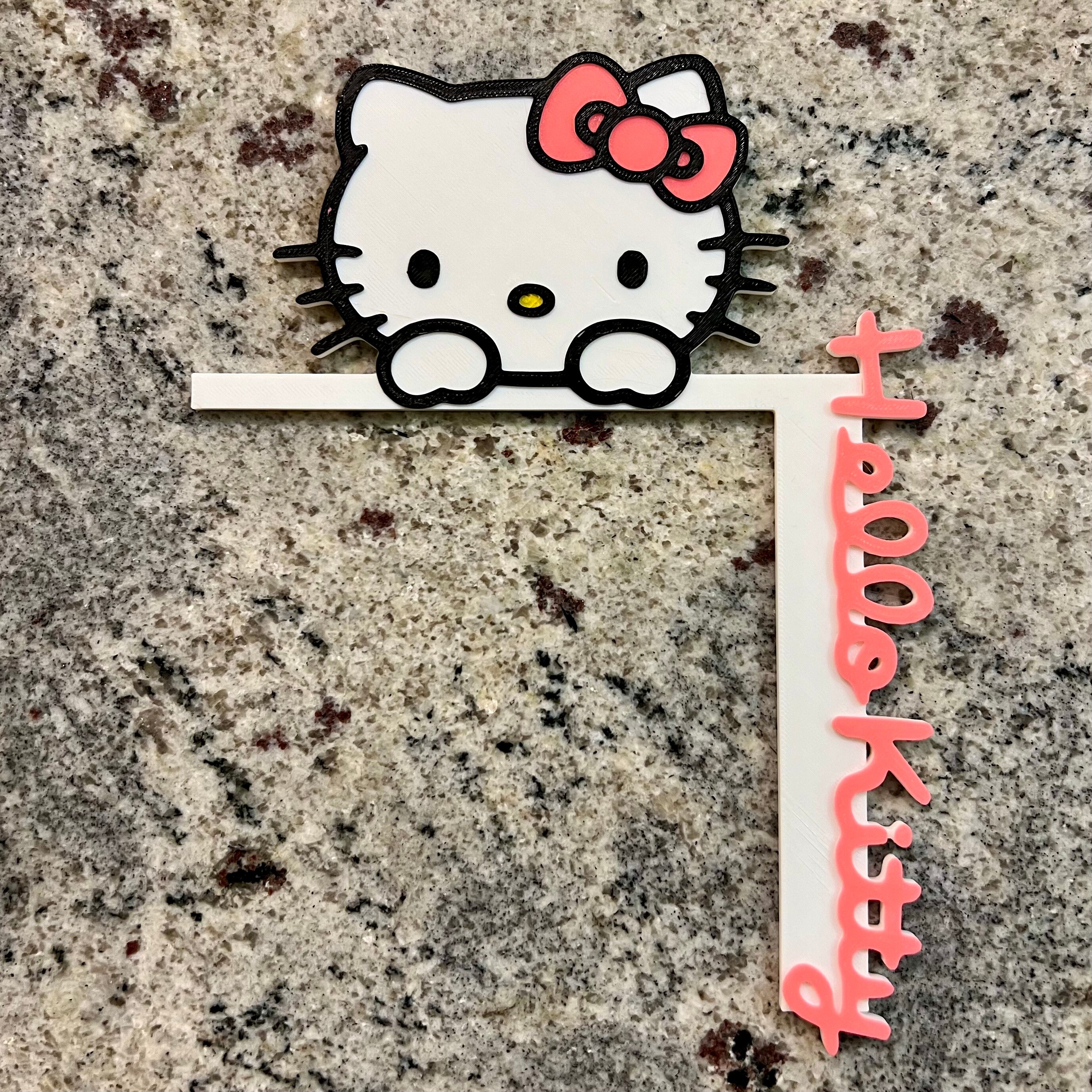 Hello Kitty Door Frame Decoration Cute Home Decor 3D Printed - Etsy