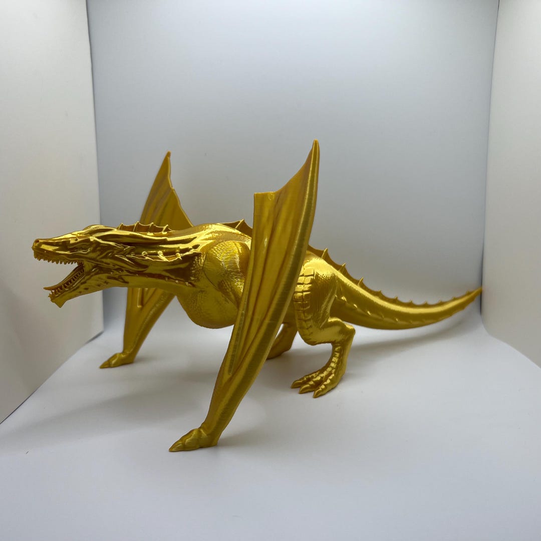 Dragon Model Display Statue 3D Printed Game of Thrones Inspired Fantasy ...