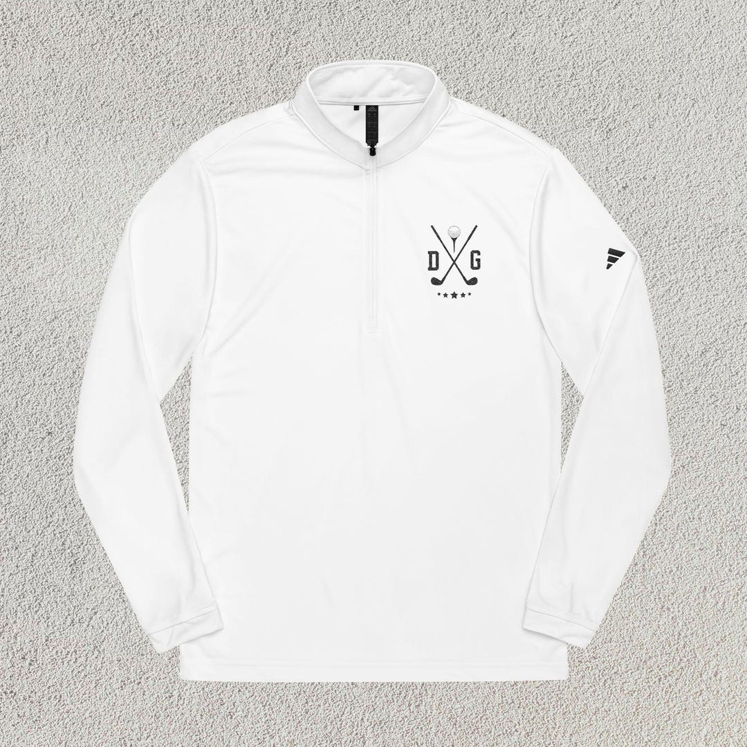 Custom Adidas Embroidered Golf Quarter Zip Pullover - Premium ...