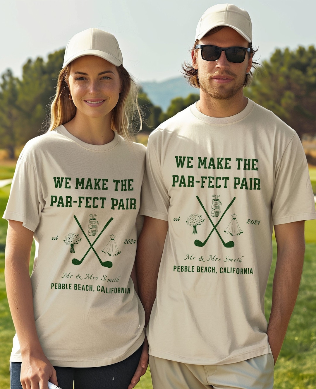 Custom Golf Honeymoon Shirt, His and Hers Shirts, Just Married T-shirt ...