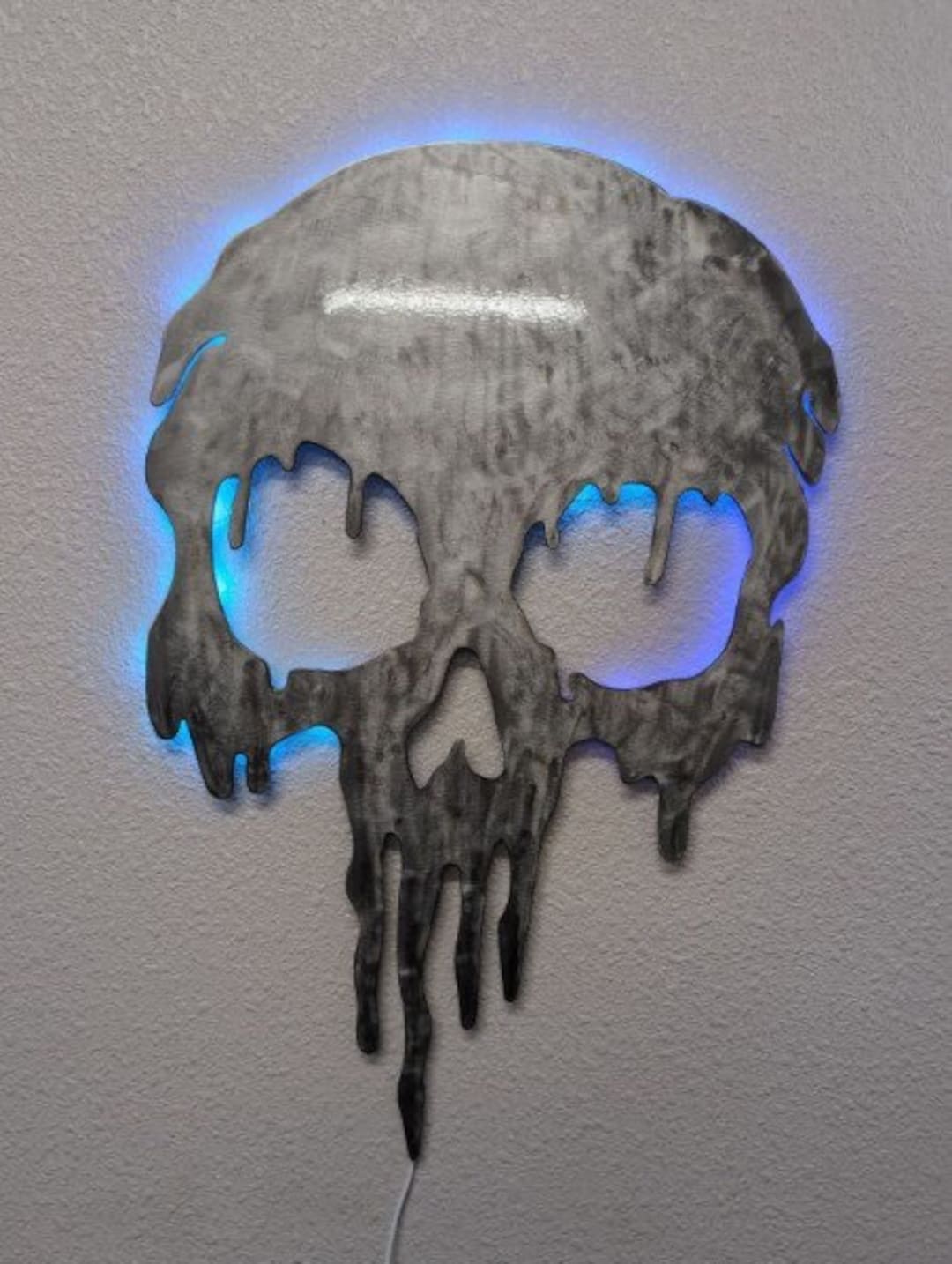 Dripping Skull With Lights - Etsy