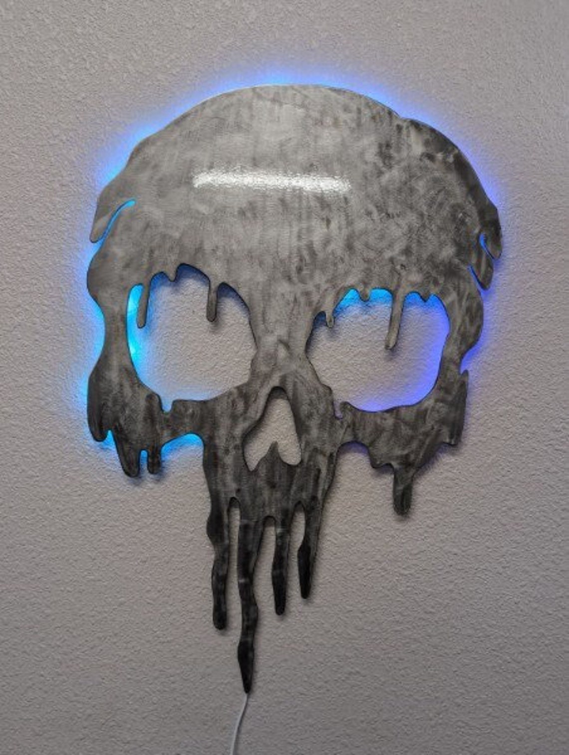 Dripping Skull With Lights - Etsy