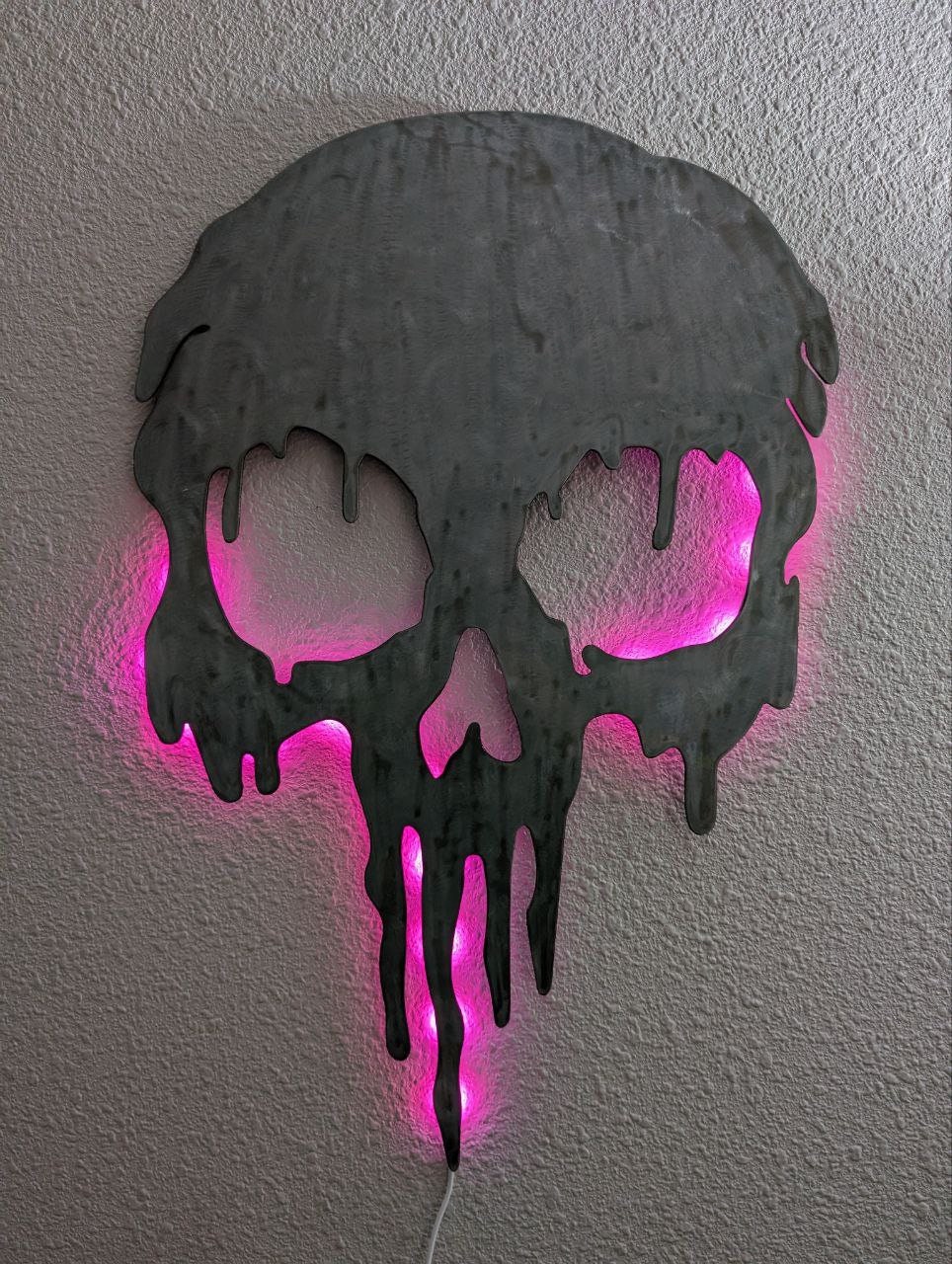 Dripping Skull With Lights - Etsy