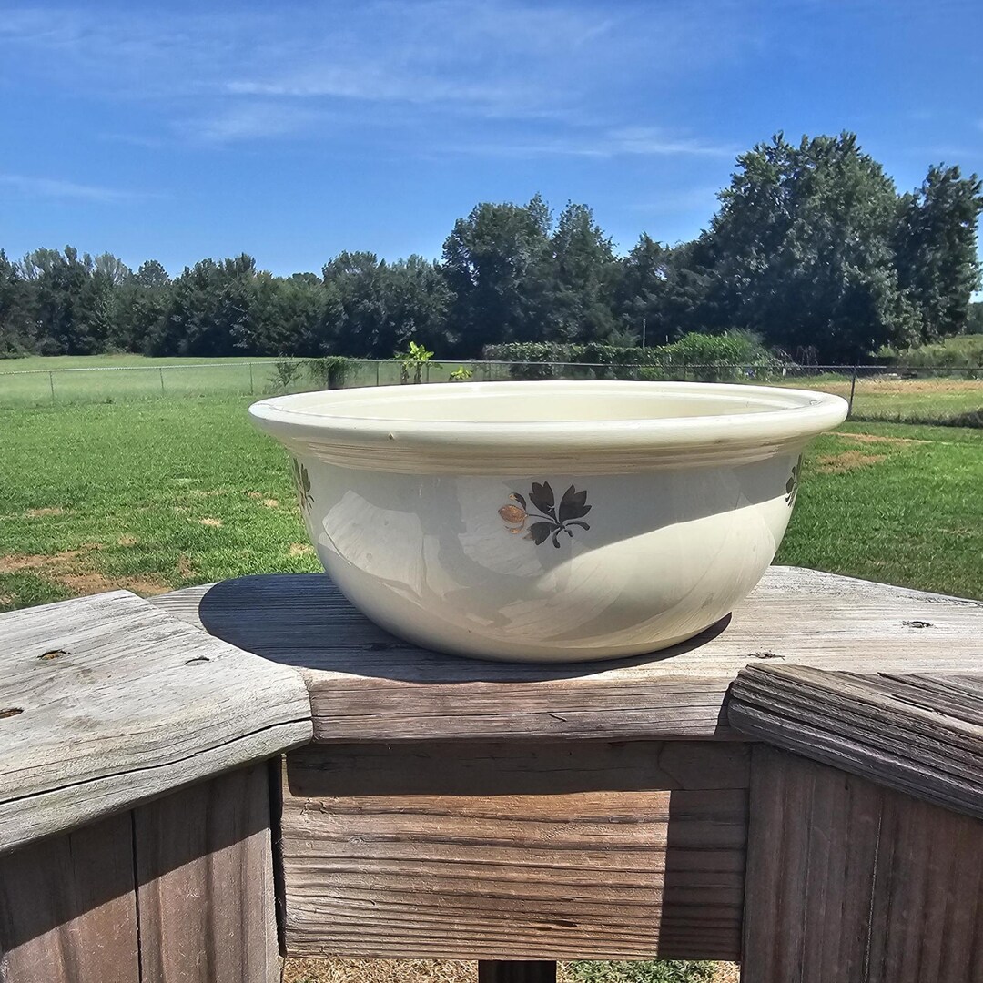 Vintage Homer Laughlin Kitchen Kraft Oven Serve Cream Colored Bowl With ...