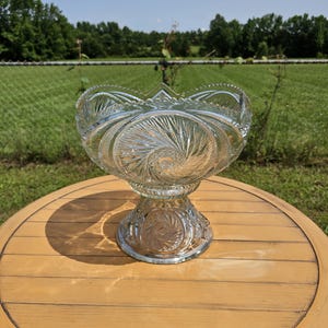 Vintage L.E. Smith Mckee Aztec Pinwheel and Cane With Sawtooth Edge ...