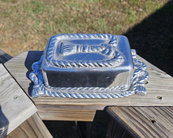 Vintage Mexican Pewter Hecho En Mexico Butter Dish With Lid S23 - Etsy