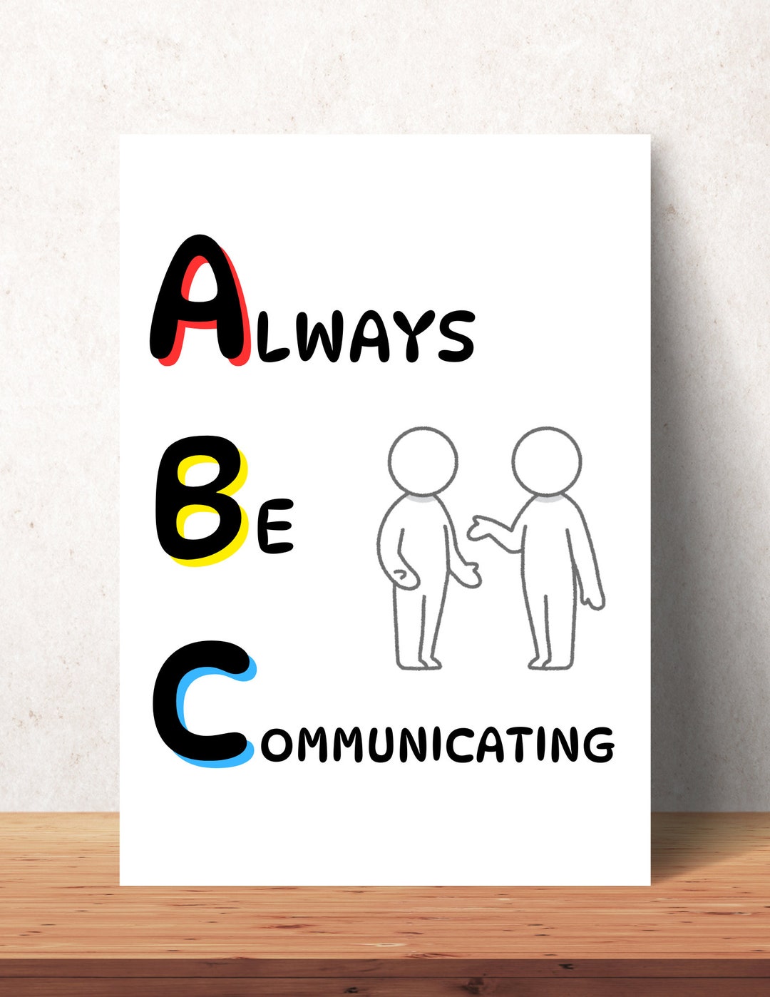 ABC: Always Be Communicating Digital Download | Printable Quote Wall ...