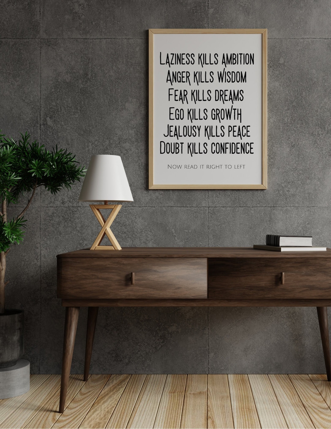 Laziness Kills Ambition Printable Wall Art Quote Digital Download - Etsy