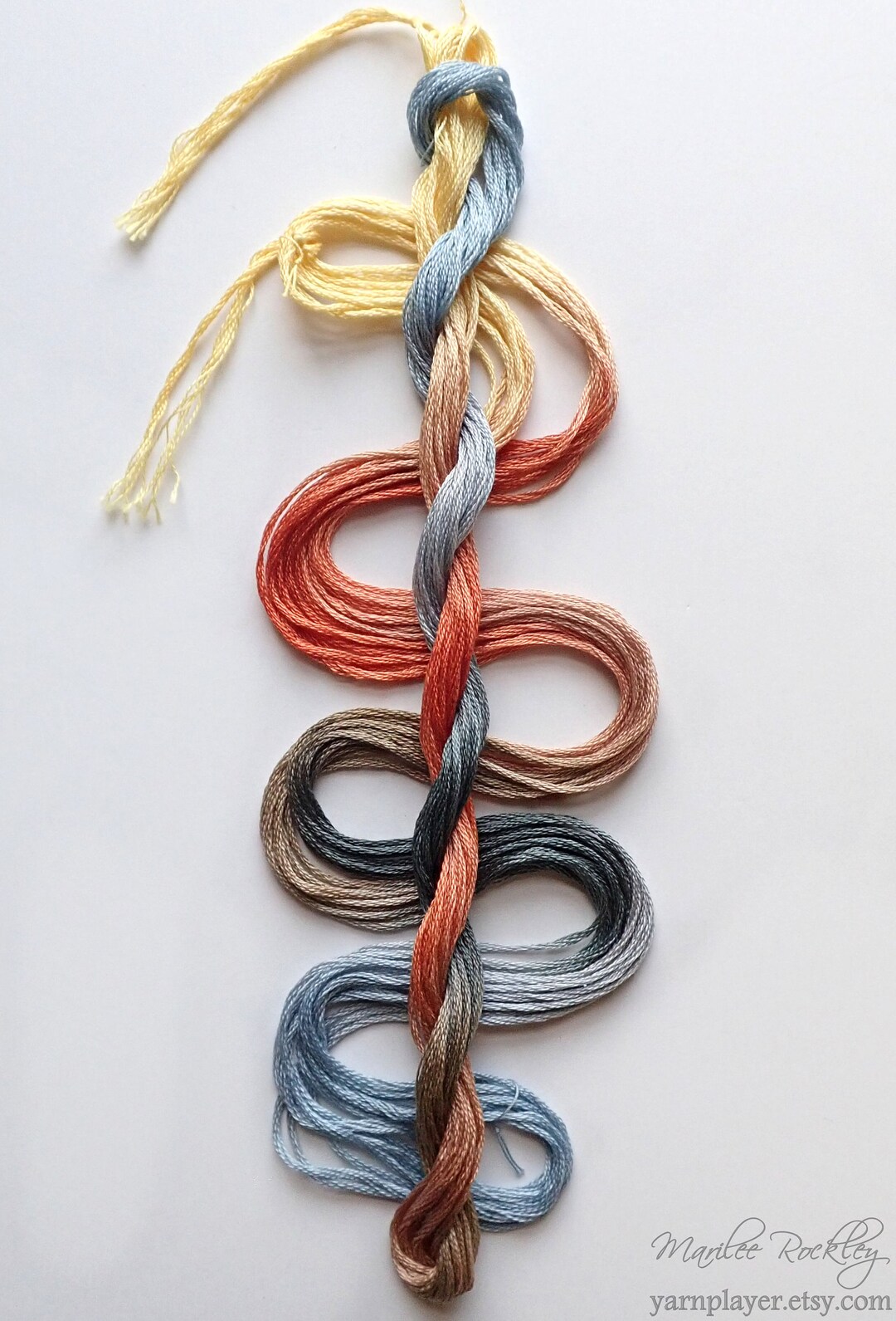 Embroidery Floss sonoran Stones Hand Dyed Cotton - Etsy