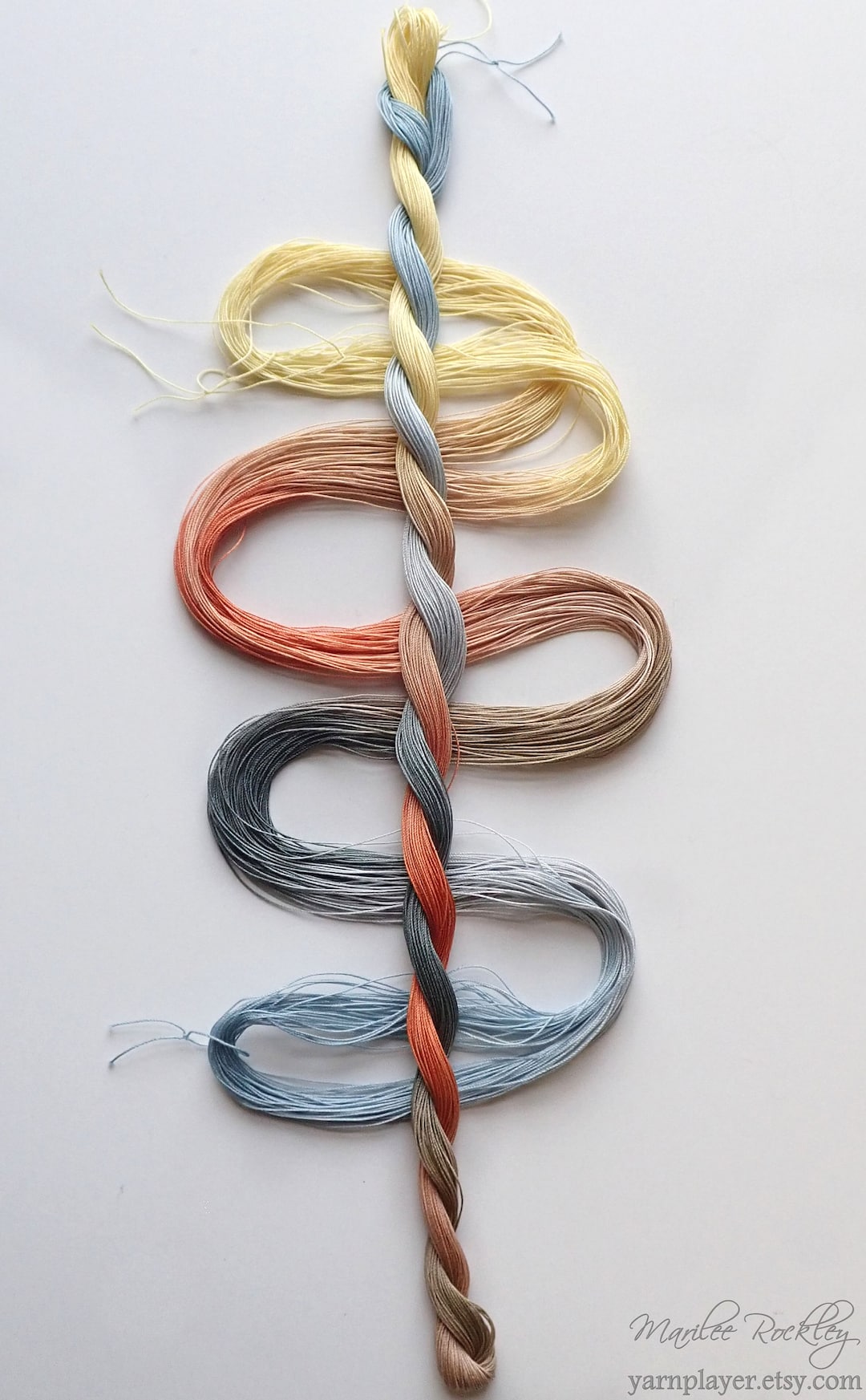 Size 80 sonoran Stones Hand Dyed Thread Tatting Crochet Cotton 6 Cord ...