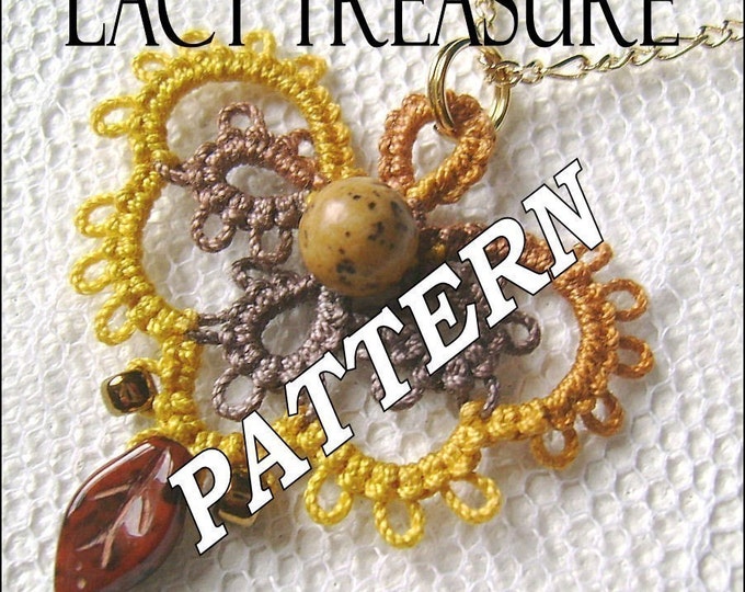 TATTING PATTERN - LACY TREASURE - Tatted Pendant Pattern - Pdf - Etsy