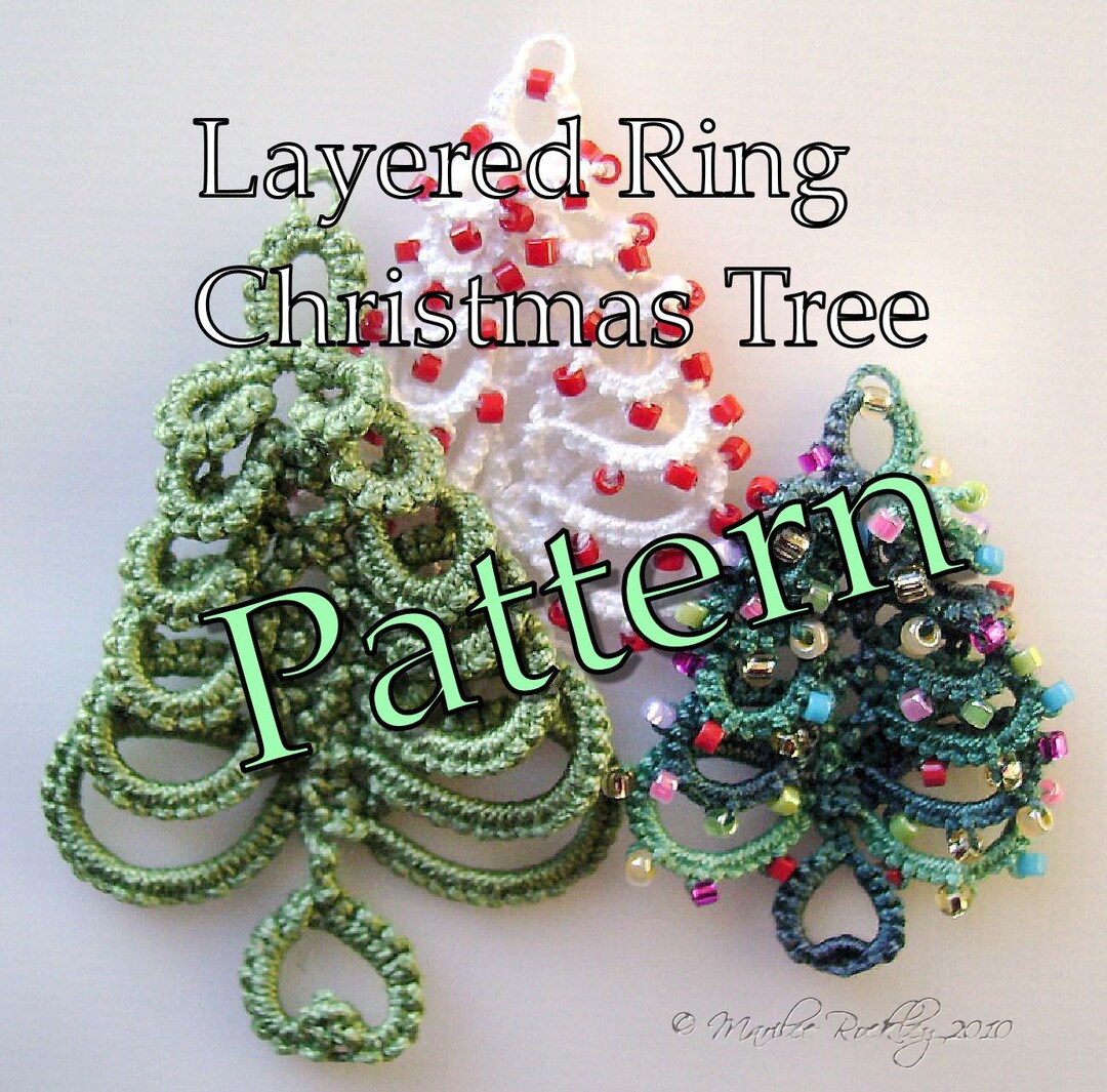 Tatting Pattern "layered Ring Christmas Tree" PDF Instant Download - Etsy