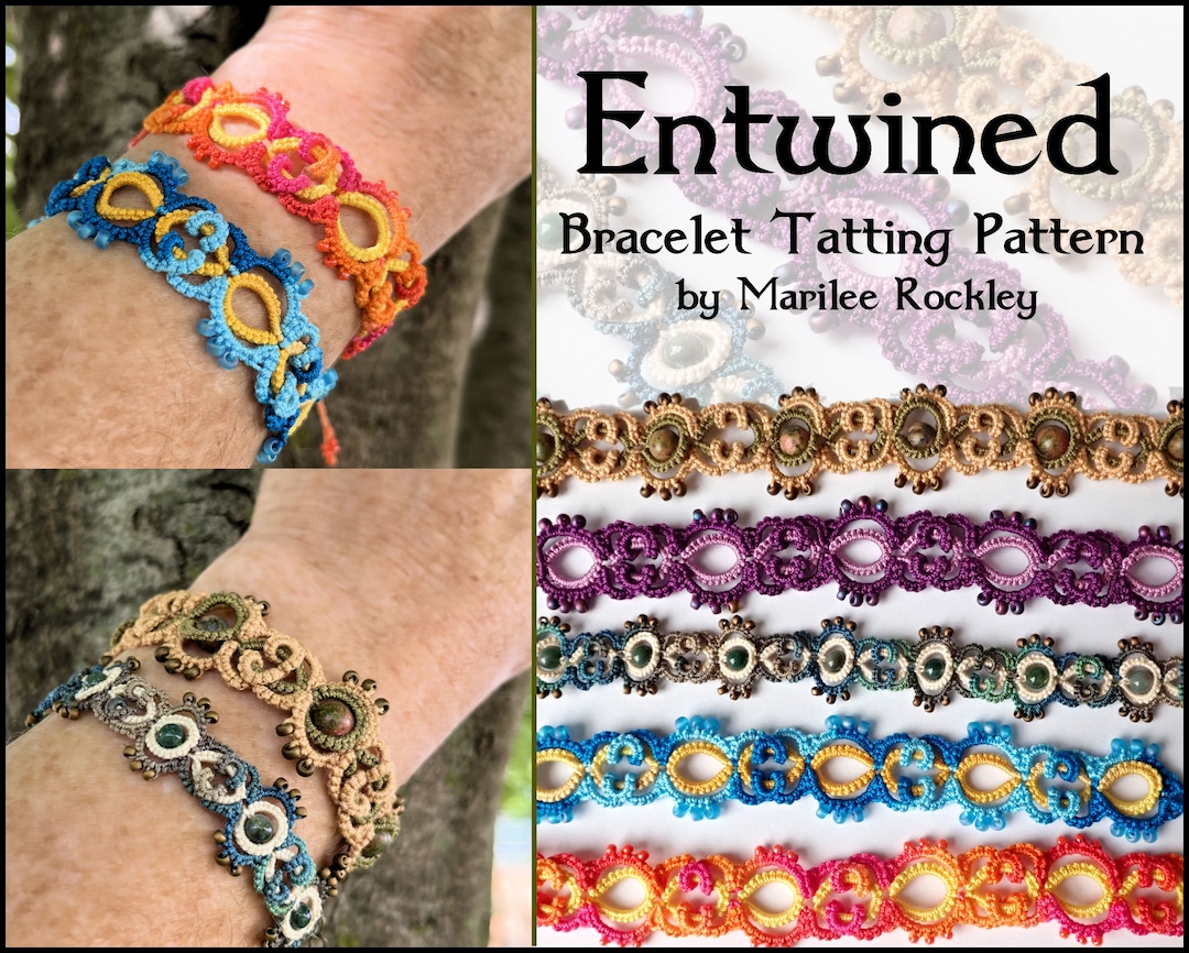 Tatting Pattern Bracelet "entwined" PDF Pattern Instant Download - Etsy