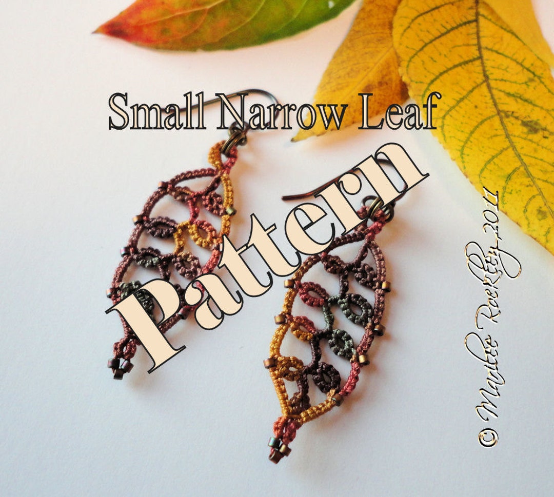 Tatting Pattern "small Narrow Leaf" PDF Instant Download - Etsy