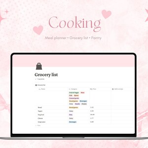 Pink Dashboard Template for Notion | All in One Life Planner, Student ...
