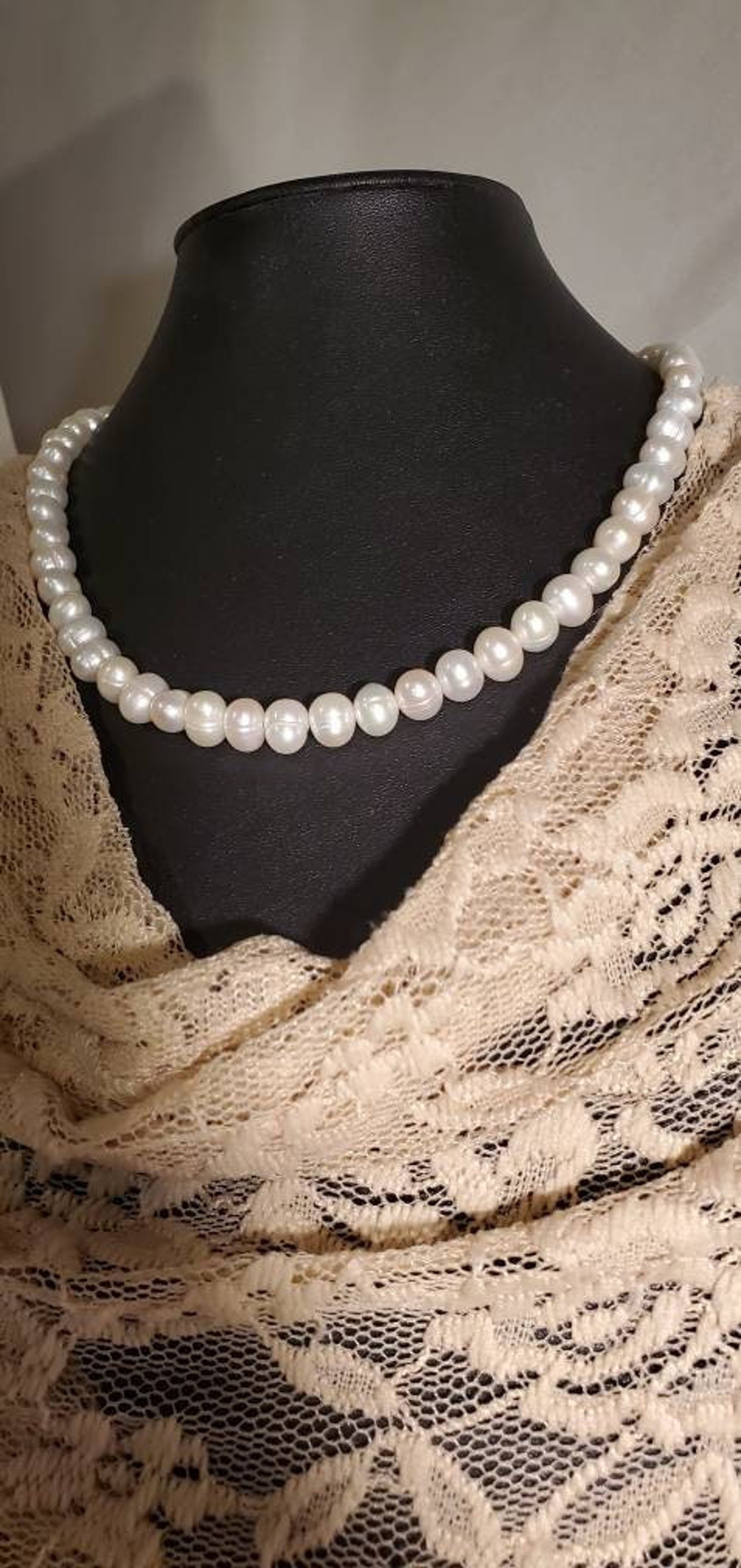 Simple Single Strand of off White Freshwater Pearls - Etsy
