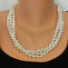 Natural Freshwater Dancing Pearls Triple Strand Necklace - Etsy